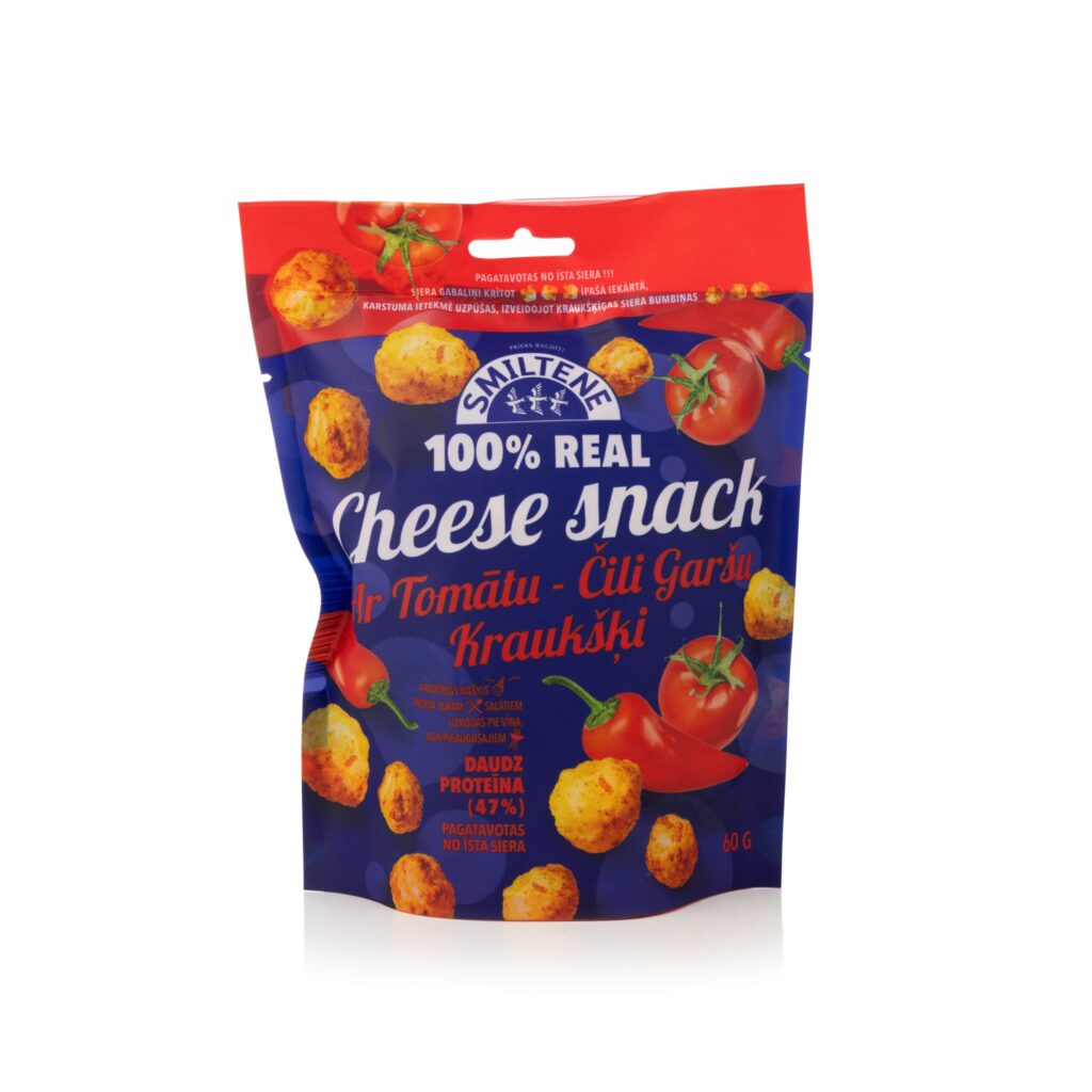 Cheese Snack With Tomato-sweet Chili Flavor - Smiltenes Piens